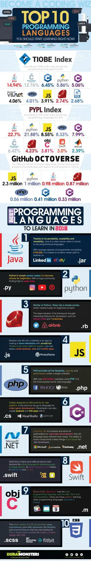 Become a Coding Wiz: Top 10 Programming Languages You Should Start ...